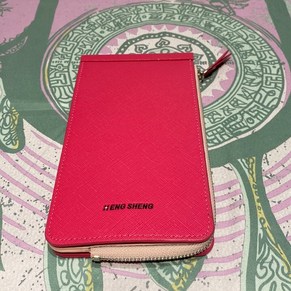 Eng Sheng | Bags | Cute Bright Pink 26 Credit Card Slot Wallet | Poshmark